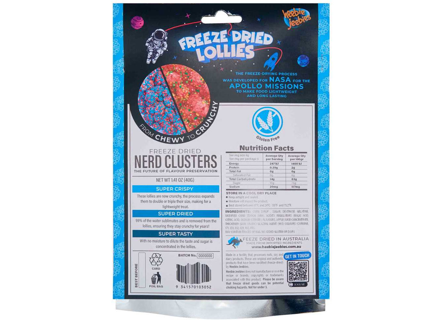 Freeze Dried Nerds Gummy Clusters - Questacon