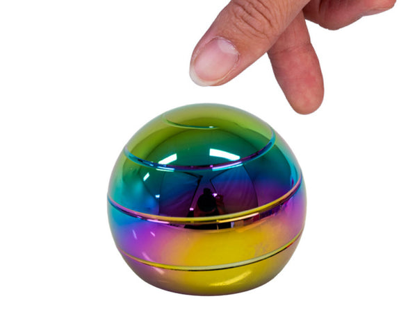 Gyro Ball Metallic Rainbow Sml - Questacon