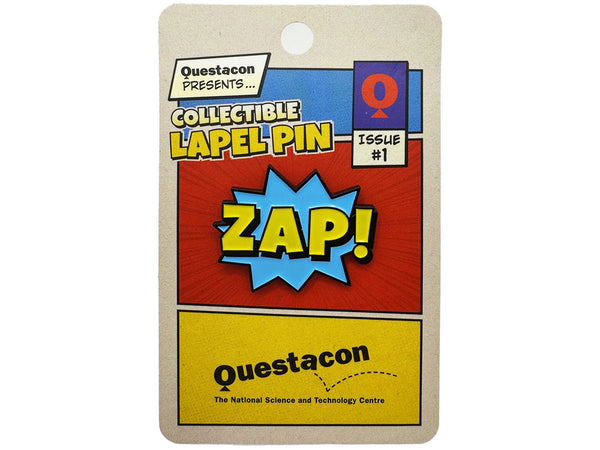 Questacon Zap!Clank!Pow! Pin Zap